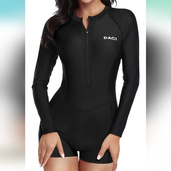 Daci | Swim | Daci Plus Size One Piece Rash Guard Swimsuit | Poshmark